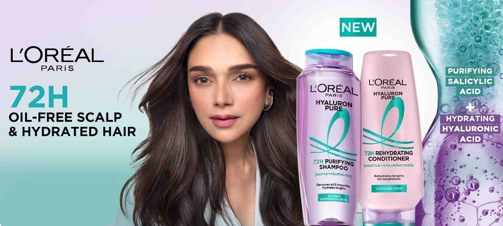 L’Oréal Paris Hyaluron Pure Shampoo – Hydrating Shampoo